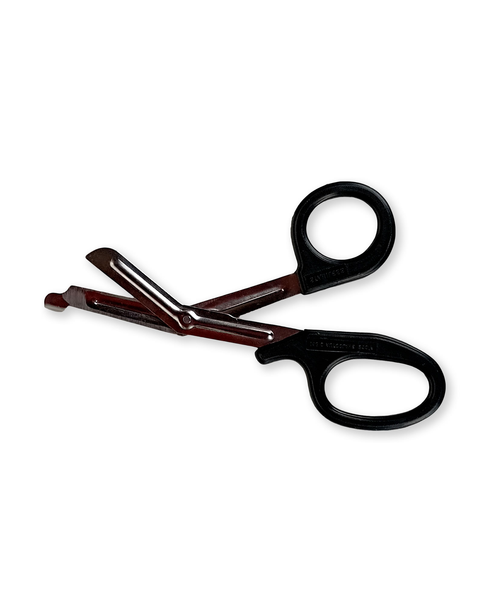SCISSORS 16cm Bandage Black Handle with Lip - BJ Tradelink cc